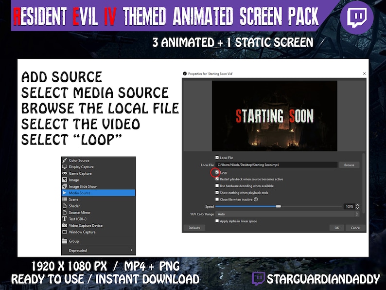Resident Evil 4 Remake - Resi - DBD Theme - Twitch Animated Stream ...