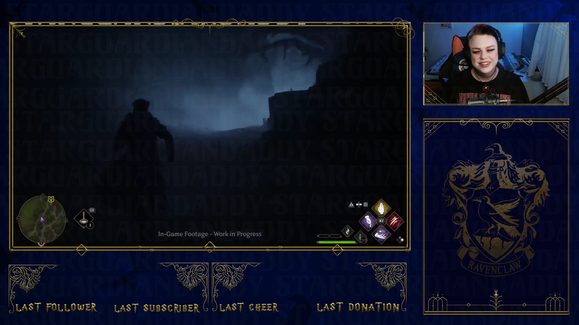 Ravenclaw Themed Stream Overlay - Hogwarts Legacy - Harry P Layout ...