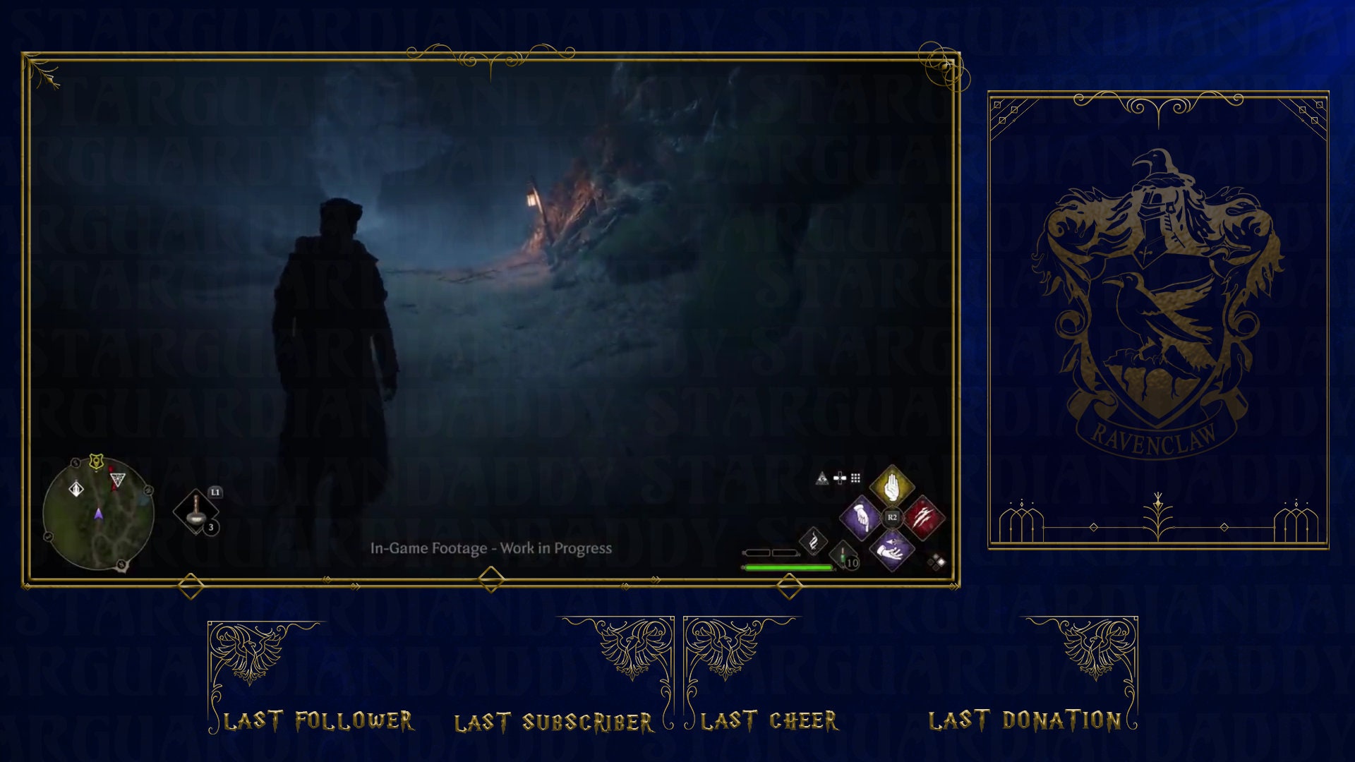 Ravenclaw Themed Stream Overlay - Hogwarts Legacy - Harry P Layout ...