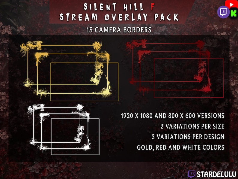 Silent Hill F - Stream Overlays - Customizable DIY - Twitch/kick ...