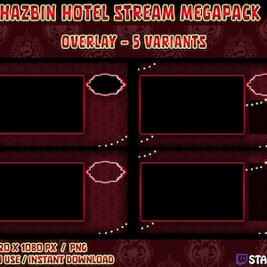 Hazbin Hotel Stream Pack - Over 200+ Assets! Animated Twitch/kick ...