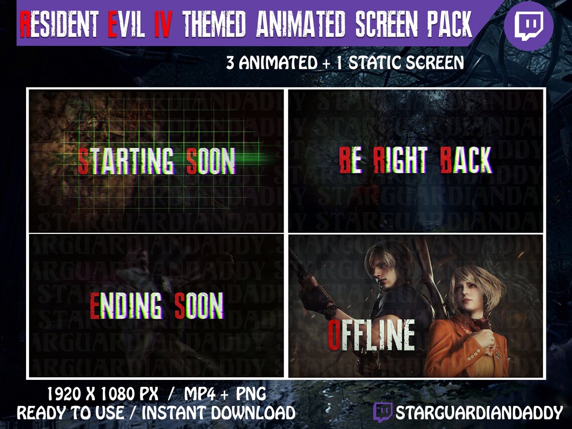 Resident Evil 4 Remake - Resi - DBD Theme - Twitch Animated Stream ...