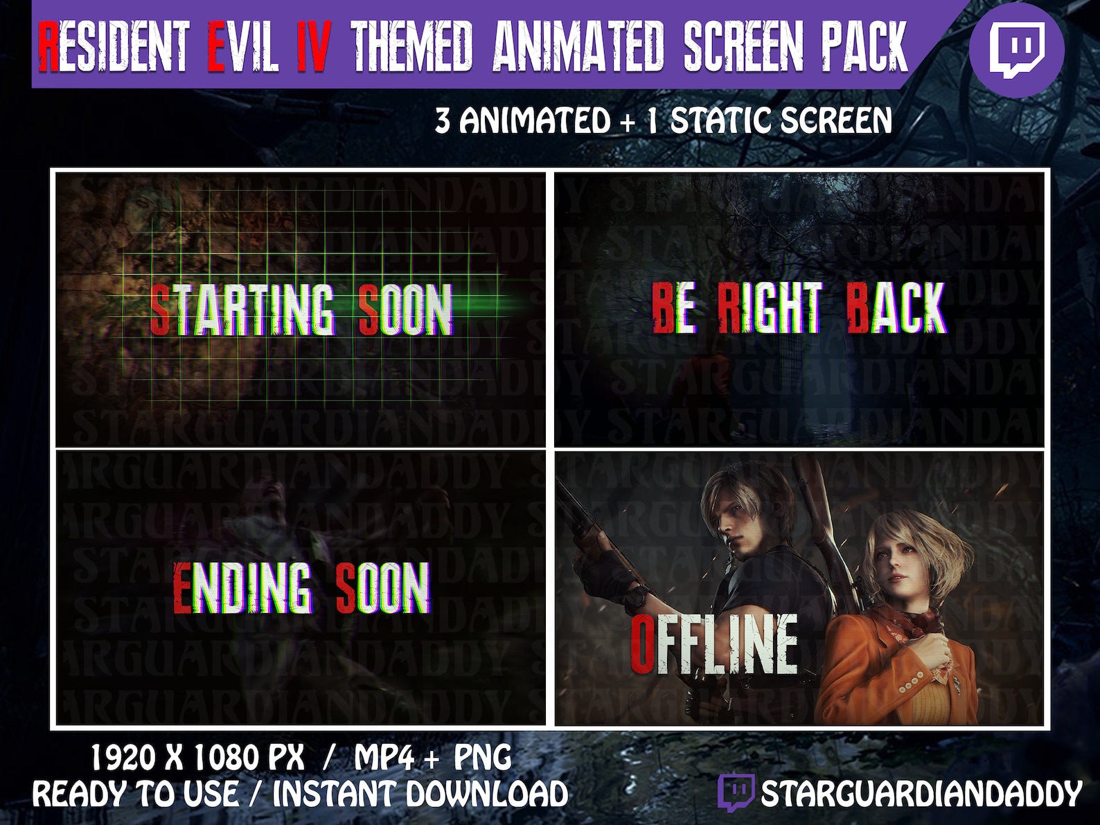 Resident Evil 4 Remake - Resi - DBD Theme - Twitch Animated Stream ...