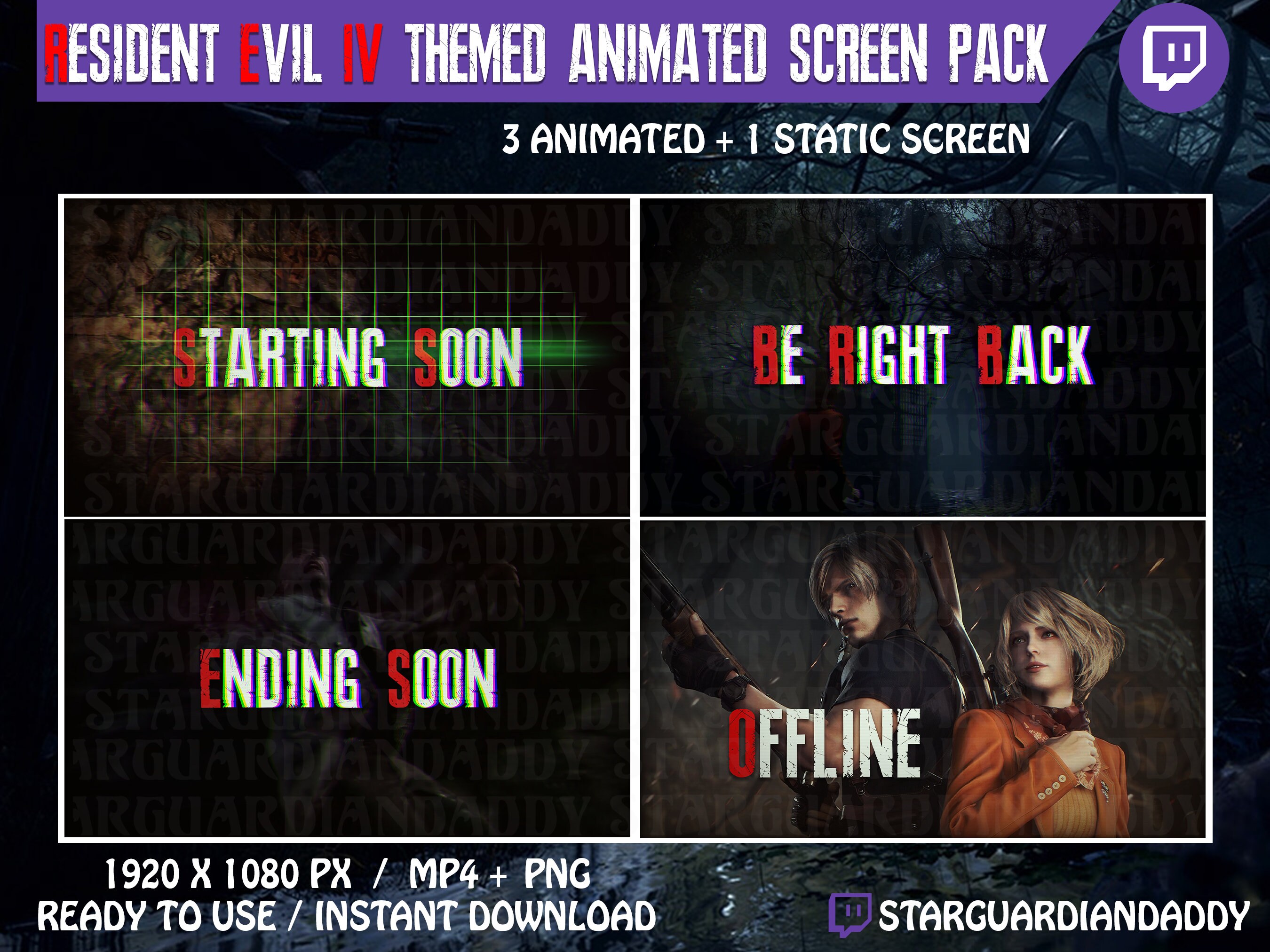 Resident Evil 4 Remake - Resi - DBD Theme - Twitch Animated Stream ...