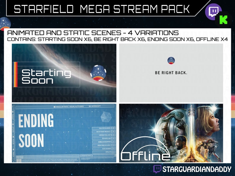 Starfield Mega Stream Pack Over 85 Assets Animated - Etsy