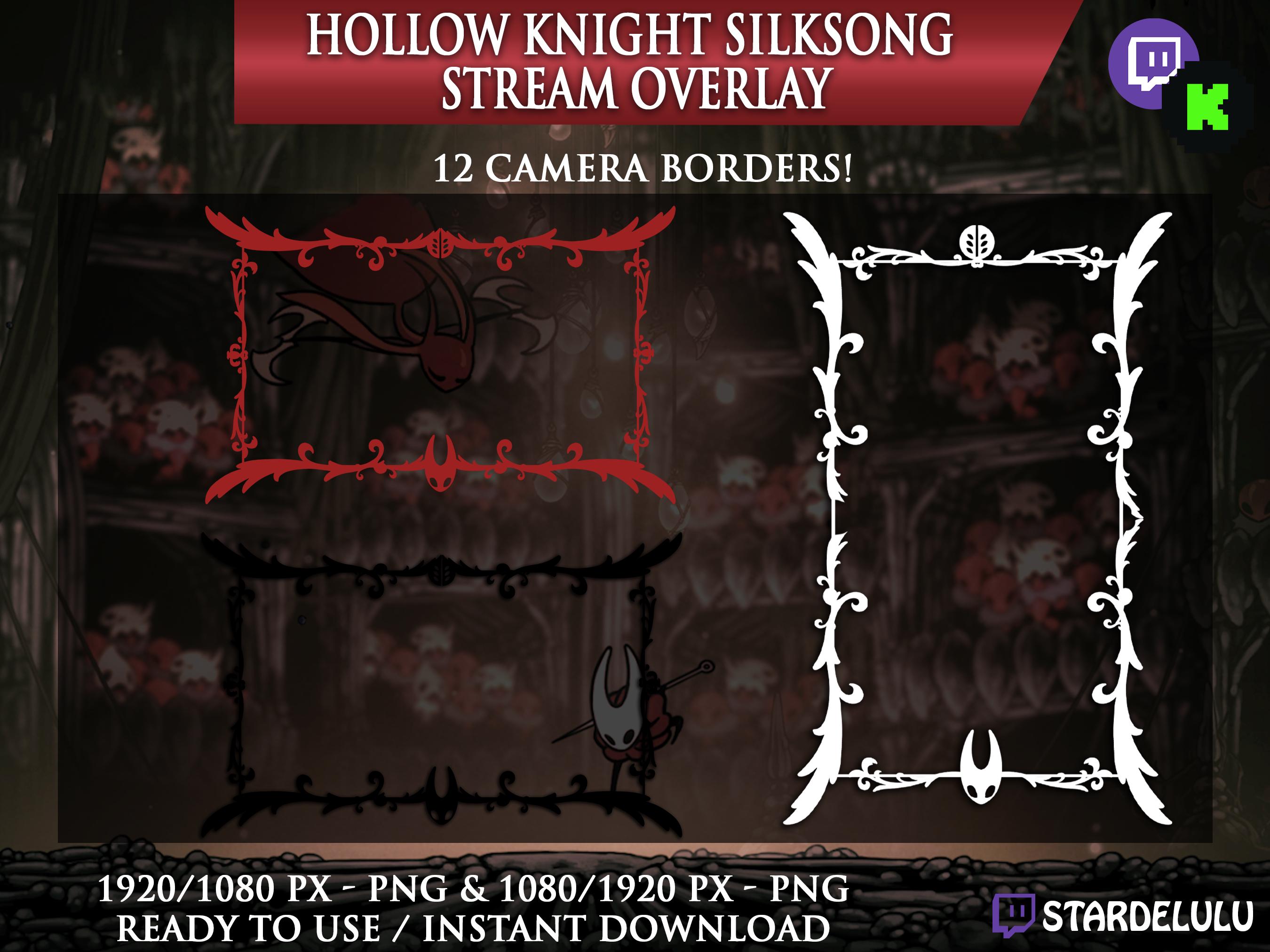 Hollow Knight: Silksong Stream Overlays - Customizable DIY - Twitch ...