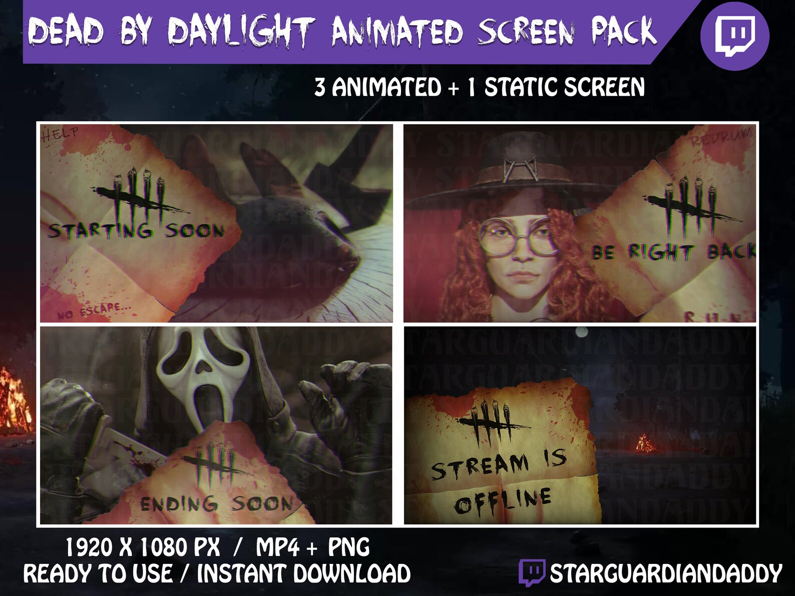 Dead by Daylight - Killer/survivor - DBD Theme - Twitch Animated Stream ...