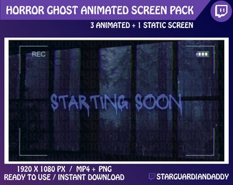 Classic Horror Movies - Old Retro TV - Twitch Animated Stream Screen ...