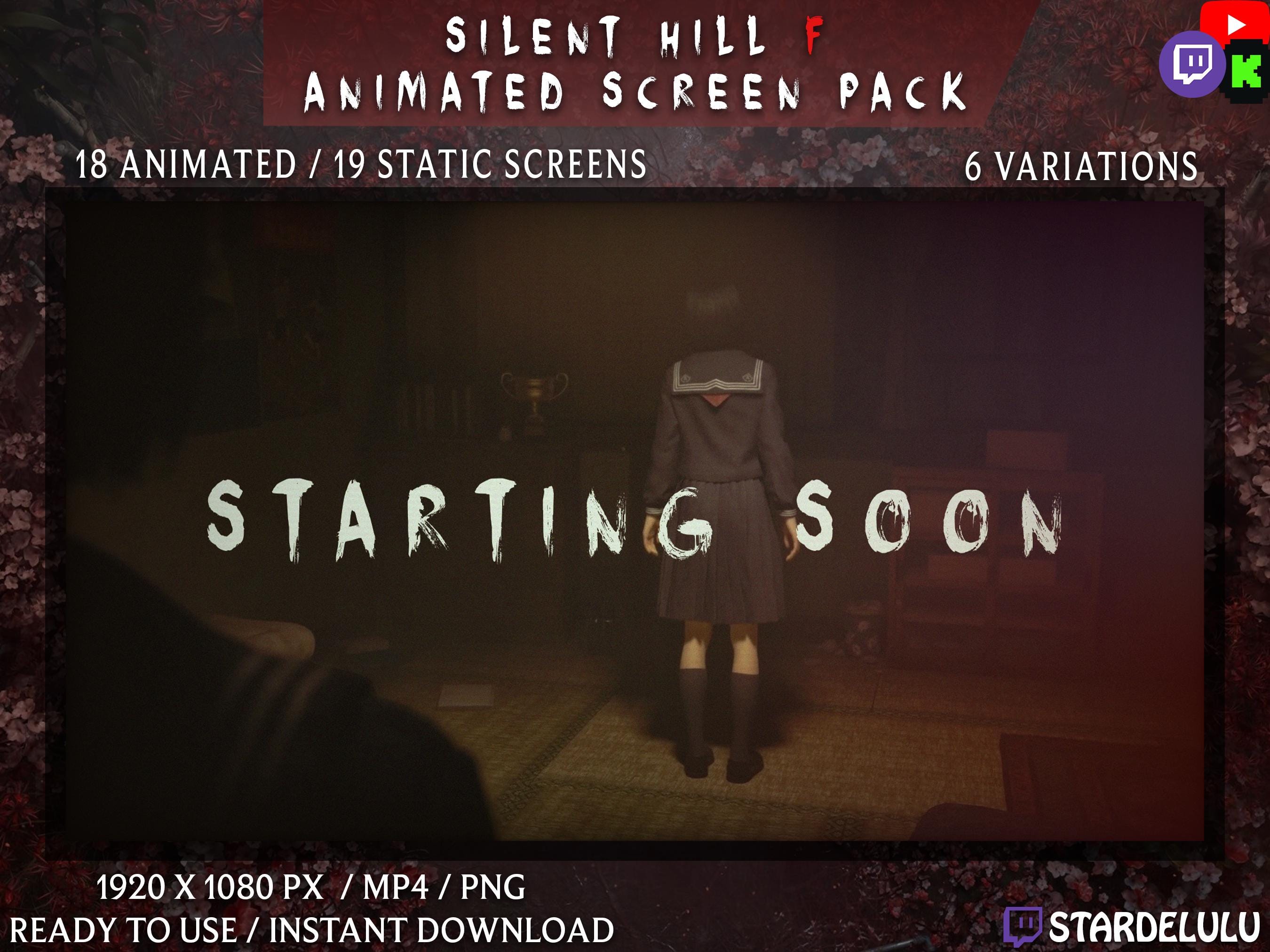 Silent Hill F Animated Stream Screen Pack - Starting Soon / Be Right ...