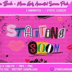 Burn Book - Mean Girls - Pink Journal - Twitch Animated Stream Screen ...