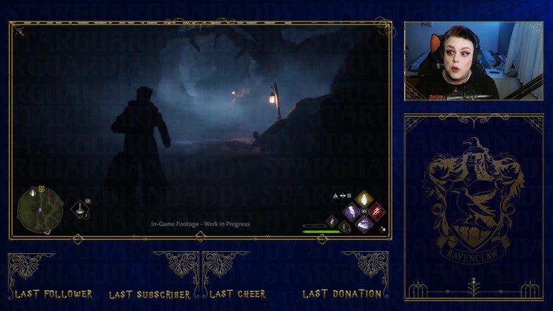 Ravenclaw Themed Stream Overlay - Hogwarts Legacy - Harry P Layout ...