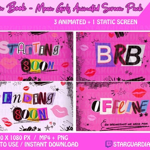 Burn Book - Mean Girls - Pink Journal - Twitch Animated Stream Screen ...