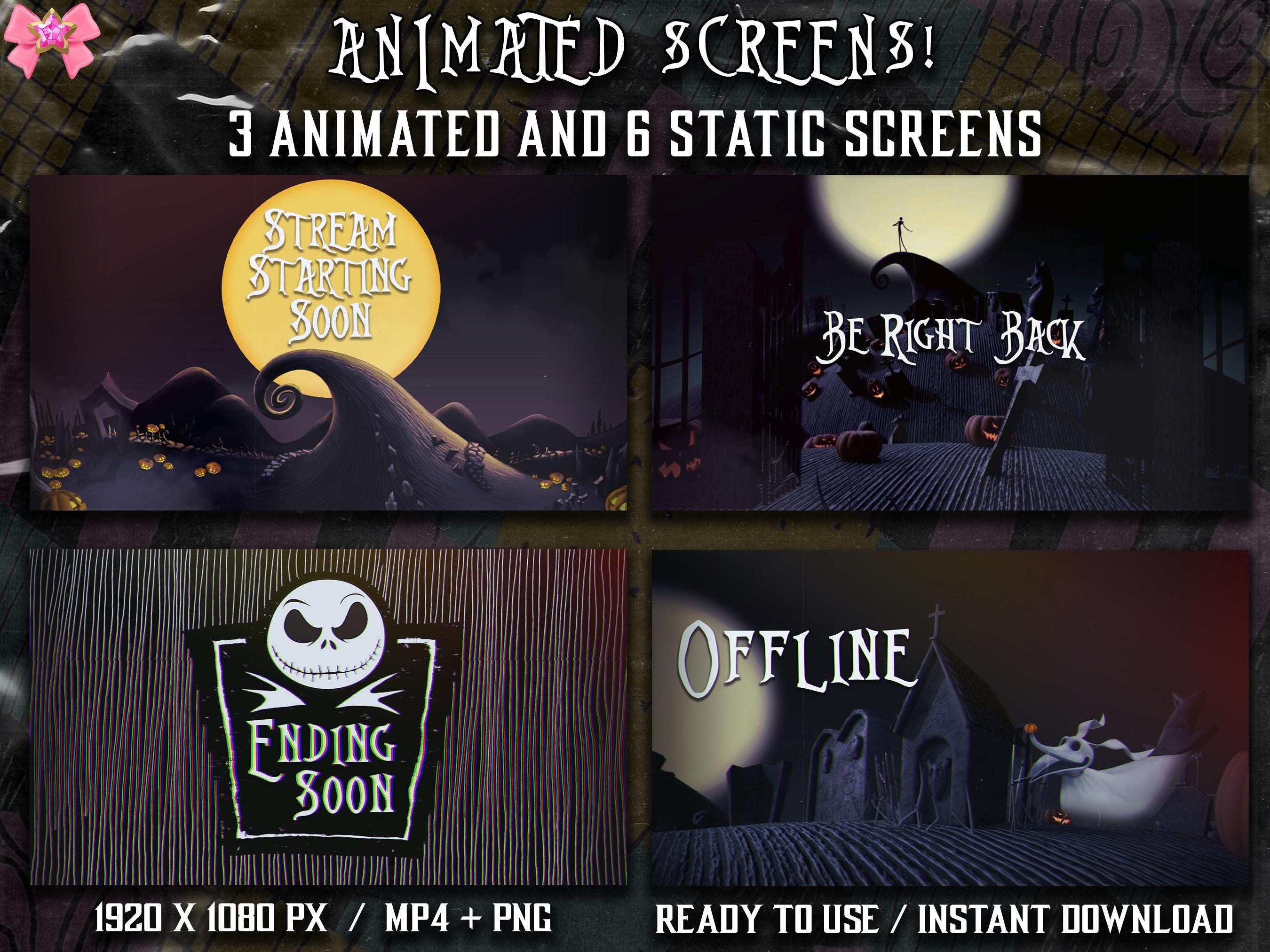 Nightmare Before Christmas Halloween Stream Pack - Over 100+ Assets ...