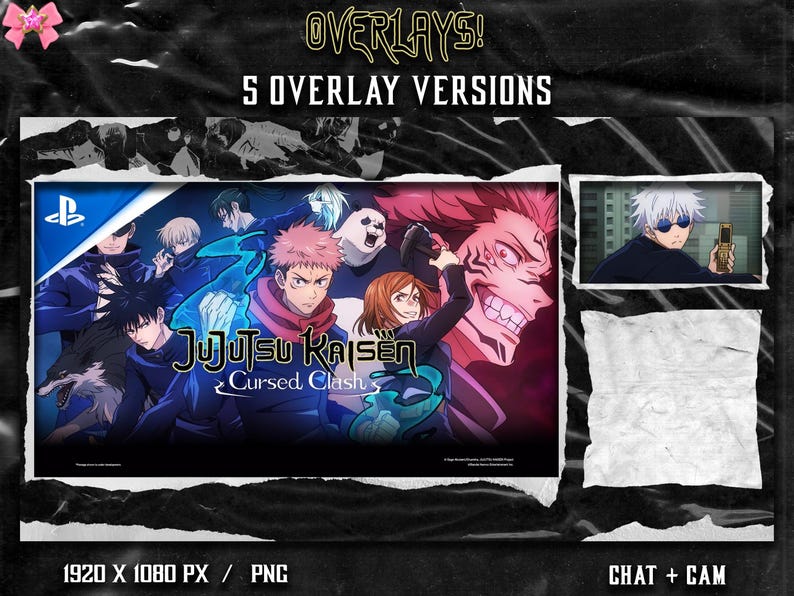 Animated Jujutsu Kaisen Cursed Dark Anime Stream Pack - Over 175 Assets ...