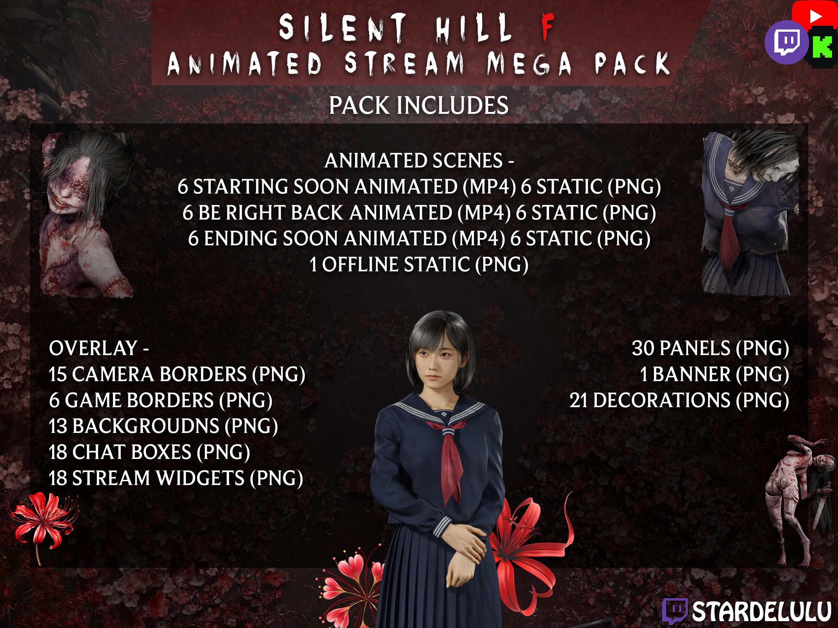 Silent Hill F Animated Stream MEGA PACK - Over 150+ Assets ...