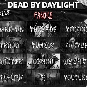 Dead by Daylight - 45 Panels - Killer/survivor - DBD Theme - Horror ...