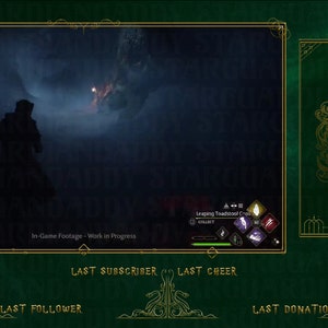Slytherin Themed Stream Overlay - Hogwarts Legacy - Harry P Layout ...