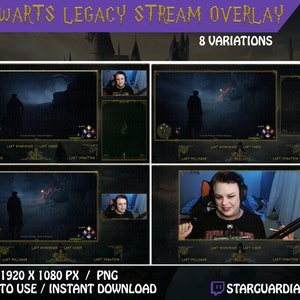 Hogwarts Legacy Themed Overlay - Harry P Layout - Twitch / Youtube - Etsy