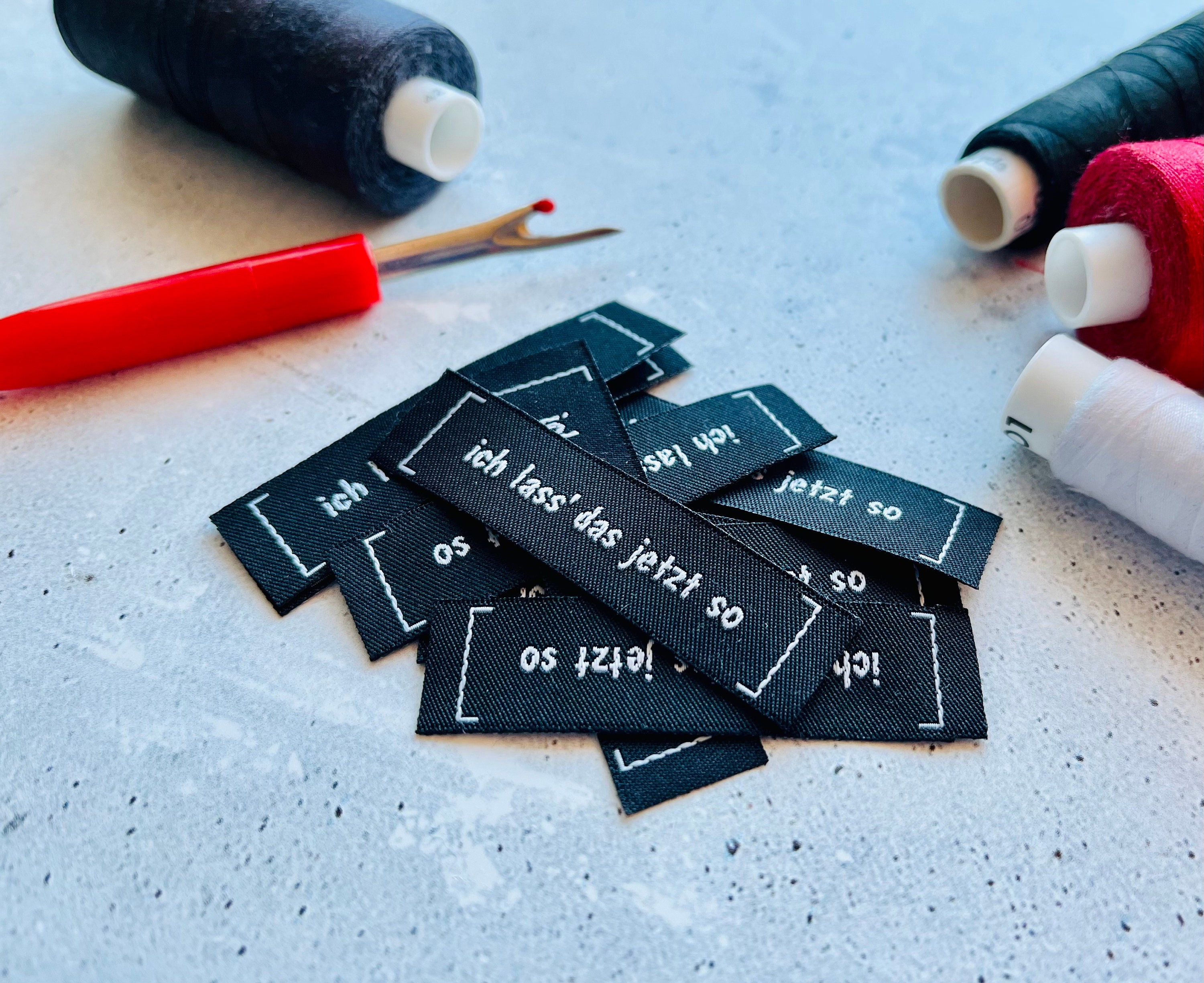 Label "ich lass' das jetzt so", Weblabel zum Aufnähen - Etsy.de