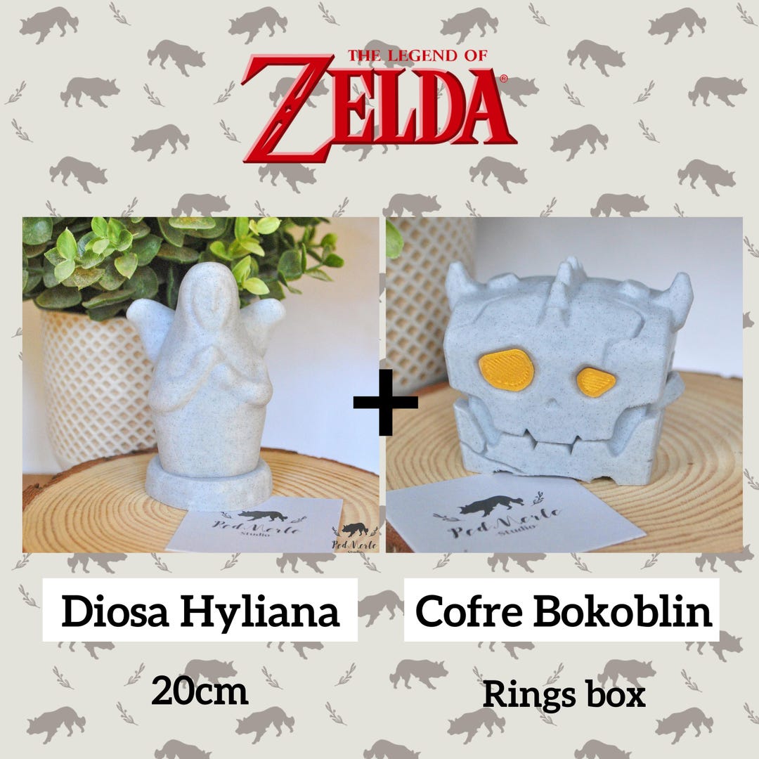 Zelda Pack - Hylian Goddess (20cm) + Bokoblin Chest - Etsy