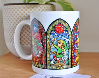 Legend of Zelda Stained Glass Mug - Etsy