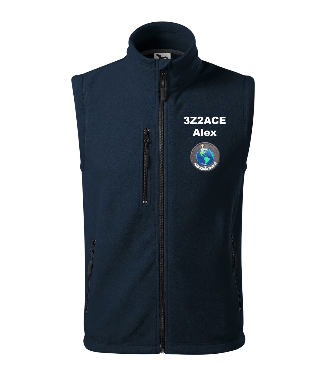Ham Radio World Official Merchandise FLEECE Vest - Personalised With ...