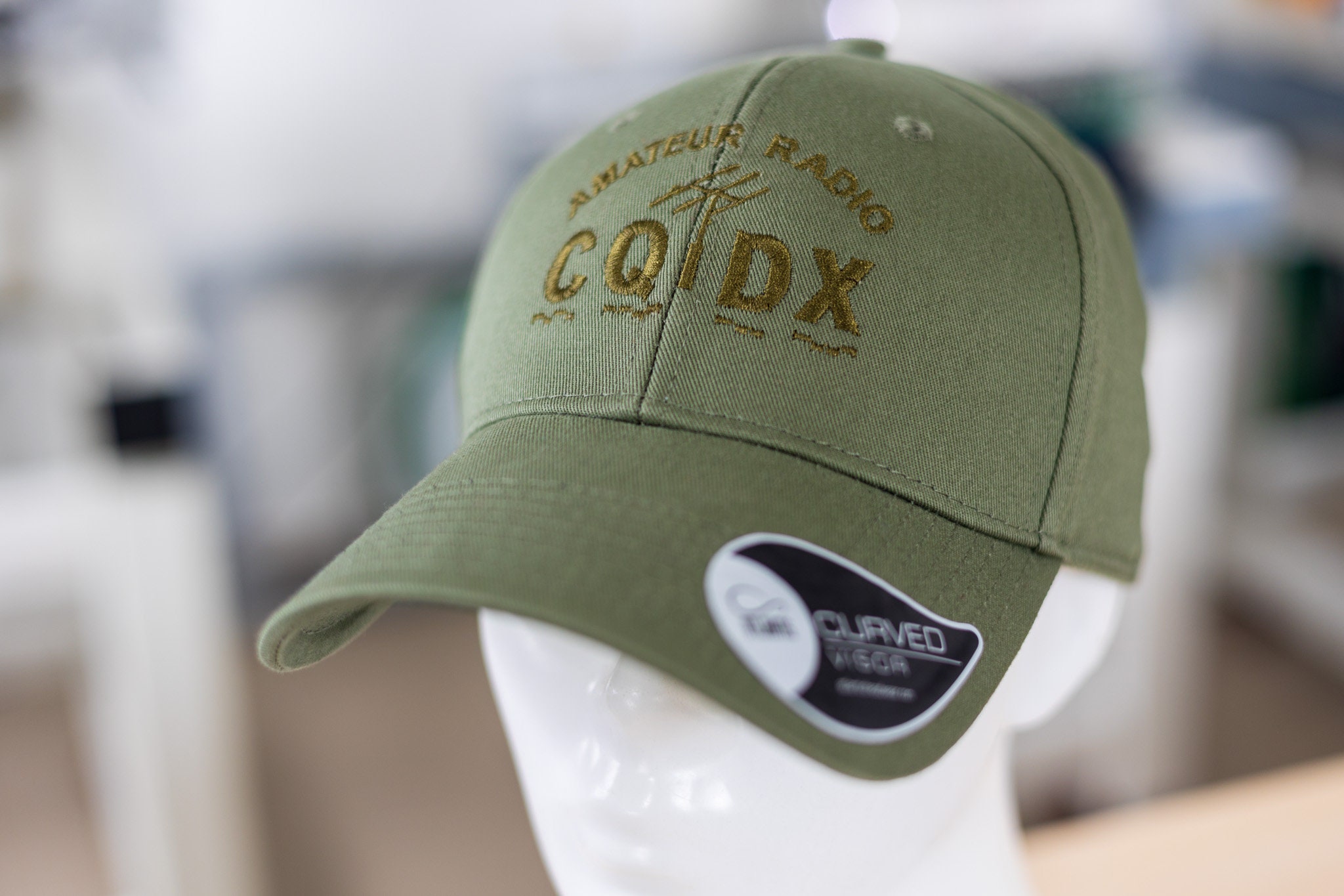 Unique Amateur Radio CQ DX Antenna Cw Ham Radio Cap Hat 100% Cotton ...