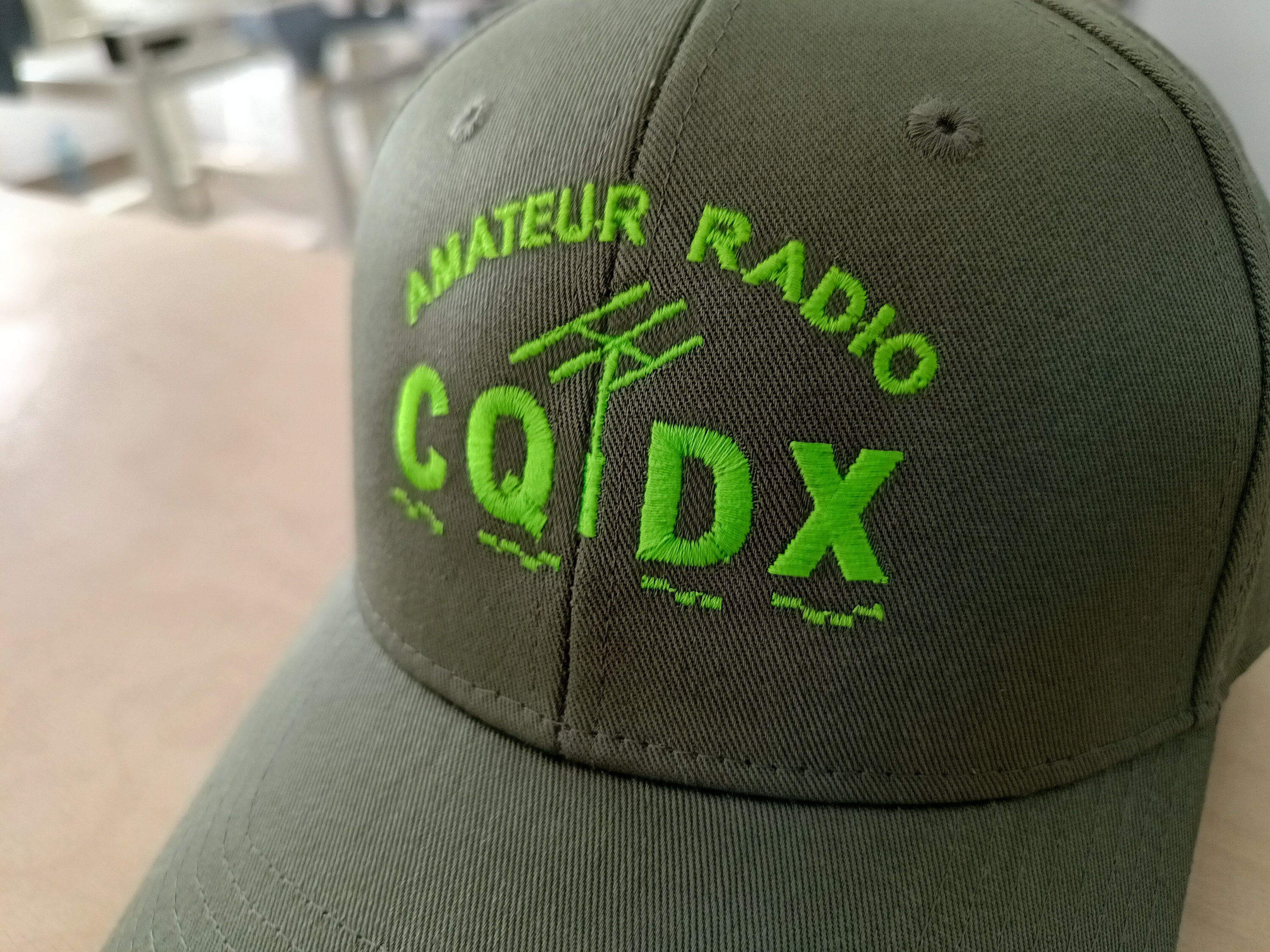 Unique Amateur Radio CQ DX Antenna Cw Ham Radio Cap Hat 100% Cotton ...