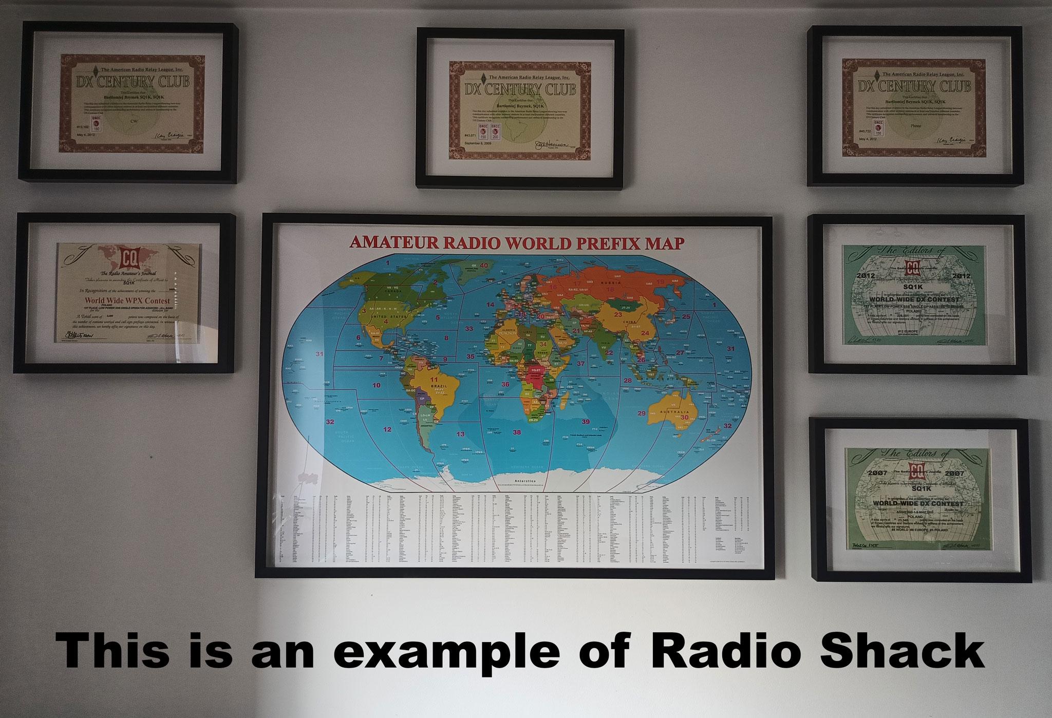 Amateur Radio World Prefix Map Ham Radio Operator Size 99cm X 68cm - Etsy