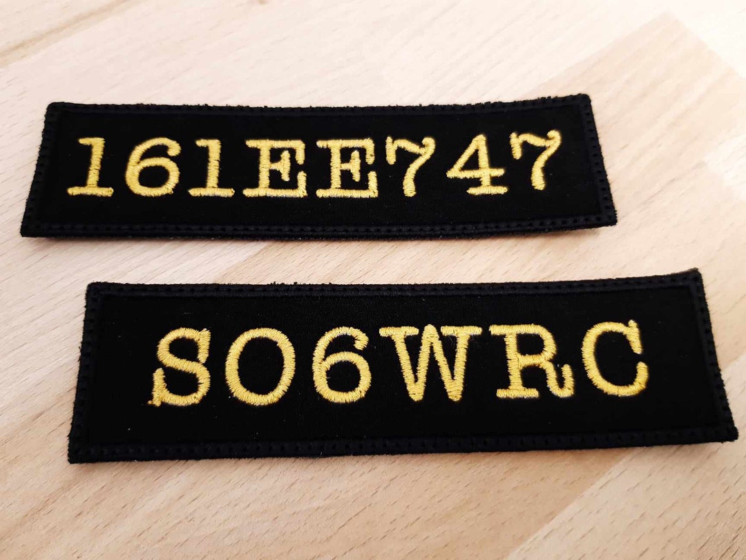 Patches Callsign, Ham Radio, CB Radio Embroidered 100x35mm, Velcro ...