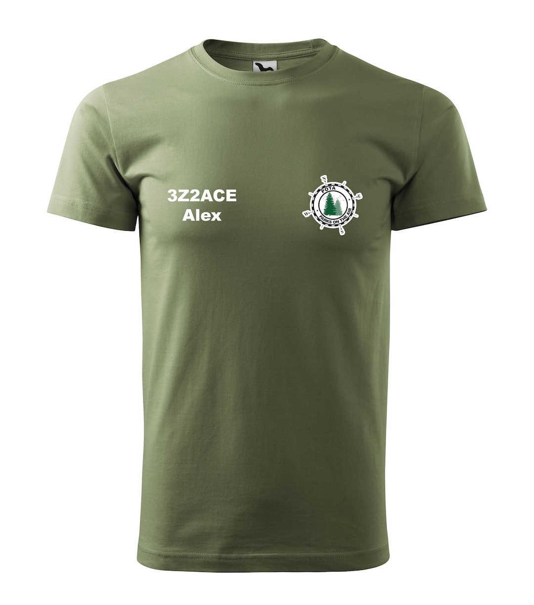 POTA Parks on the Air Official Merchandise T-SHIRT - Personalised With ...