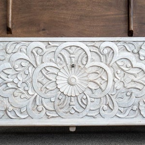 Ashanti Blanket Box Whitewashed - Etsy