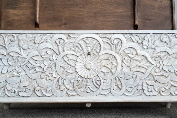 Ashanti Blanket Box Whitewashed - Etsy