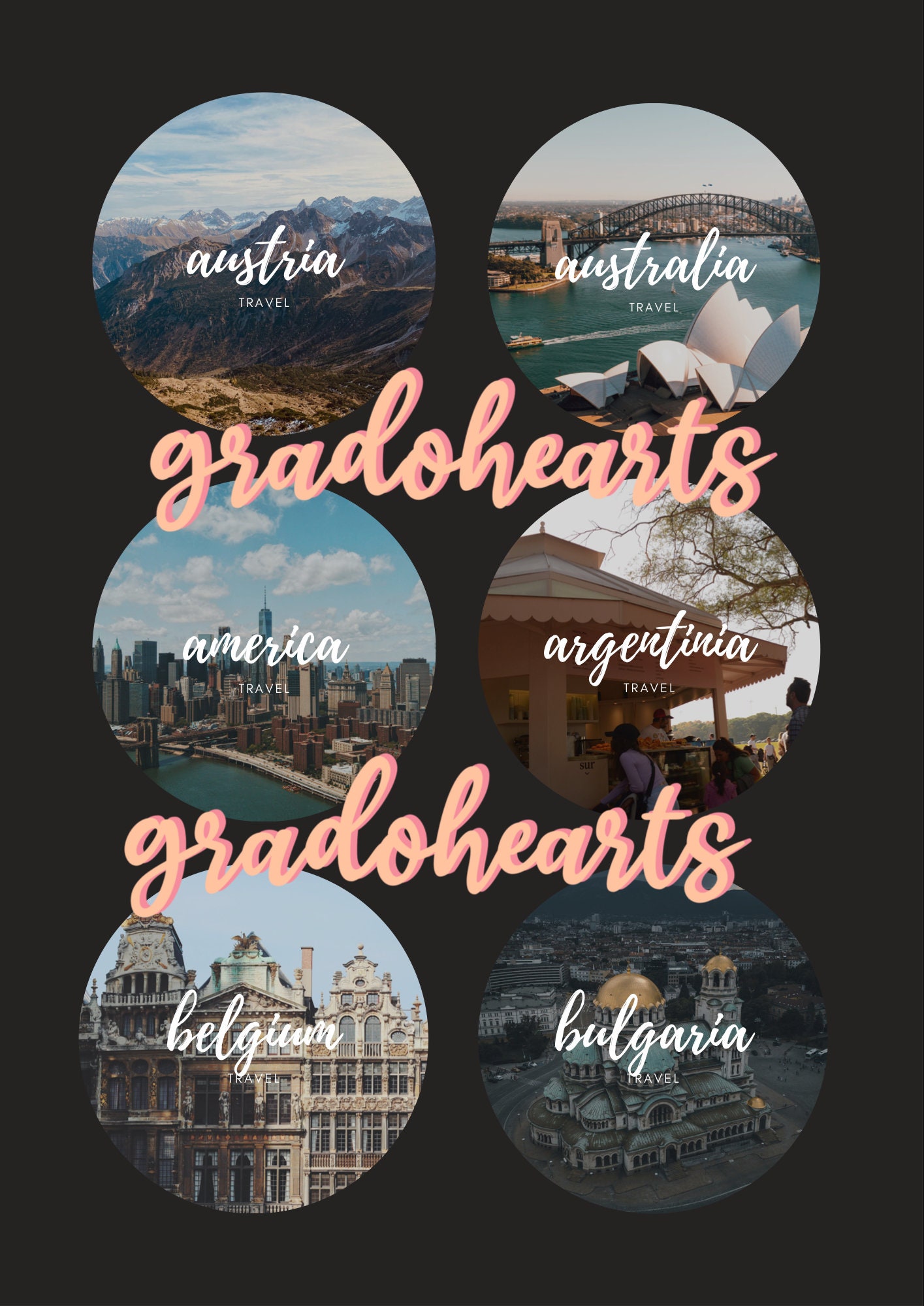 29 Travel Instagram Highlight Covers - Etsy