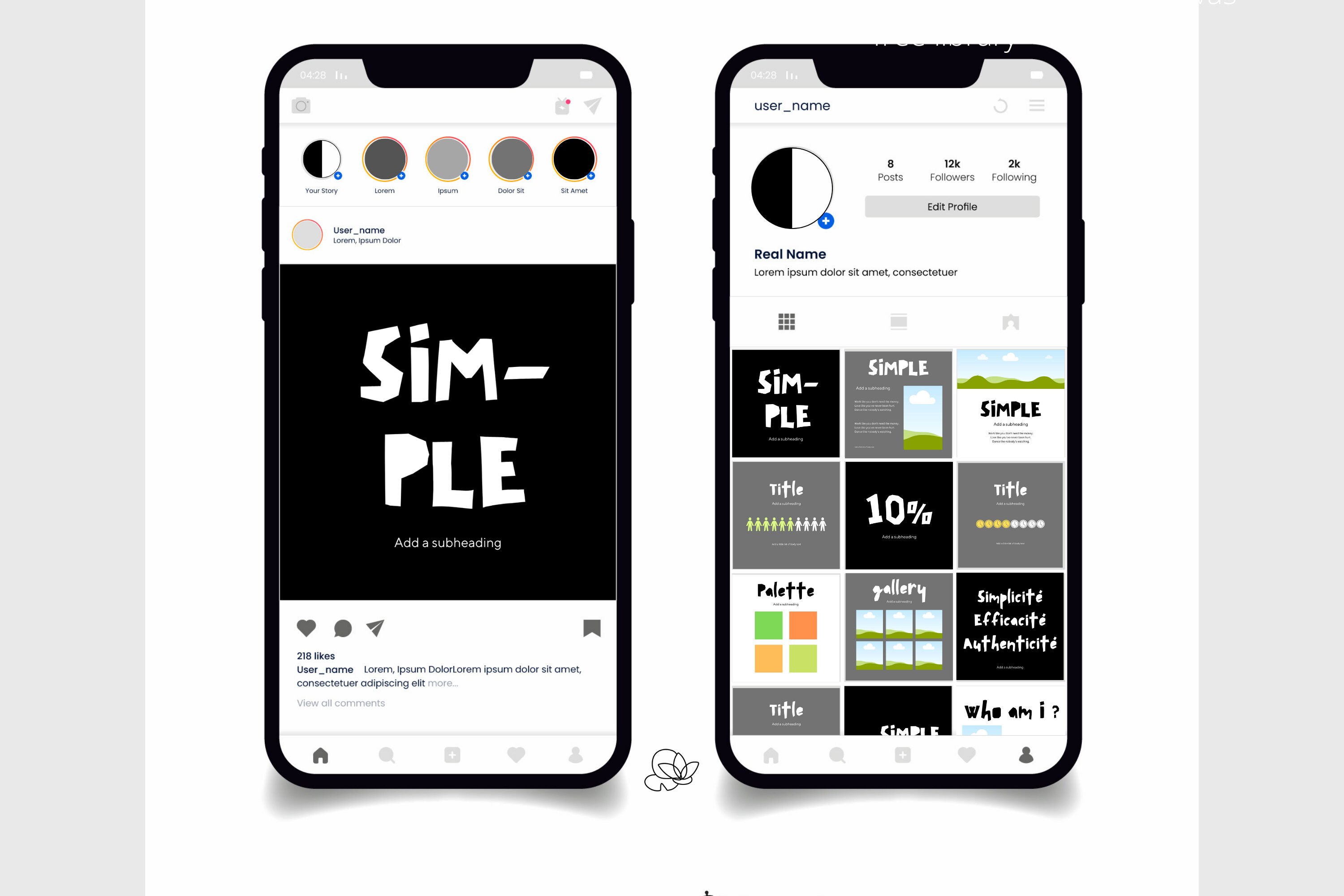 Simple Social Media Templates for Entrepreneurs & Coaches 150 - Etsy