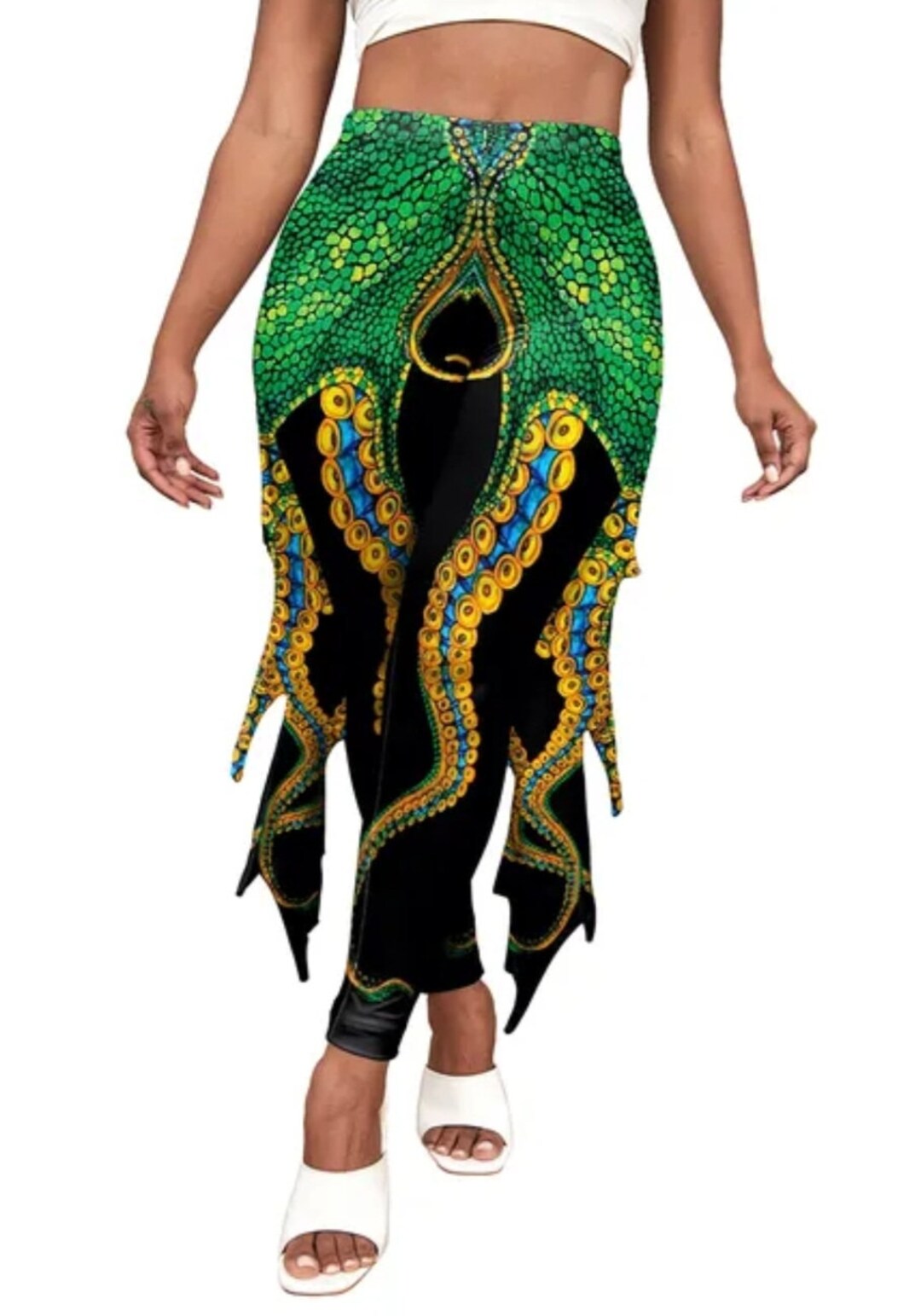 3D Print Adult High Waisted Ocean Themed Octopus Leggings - Etsy