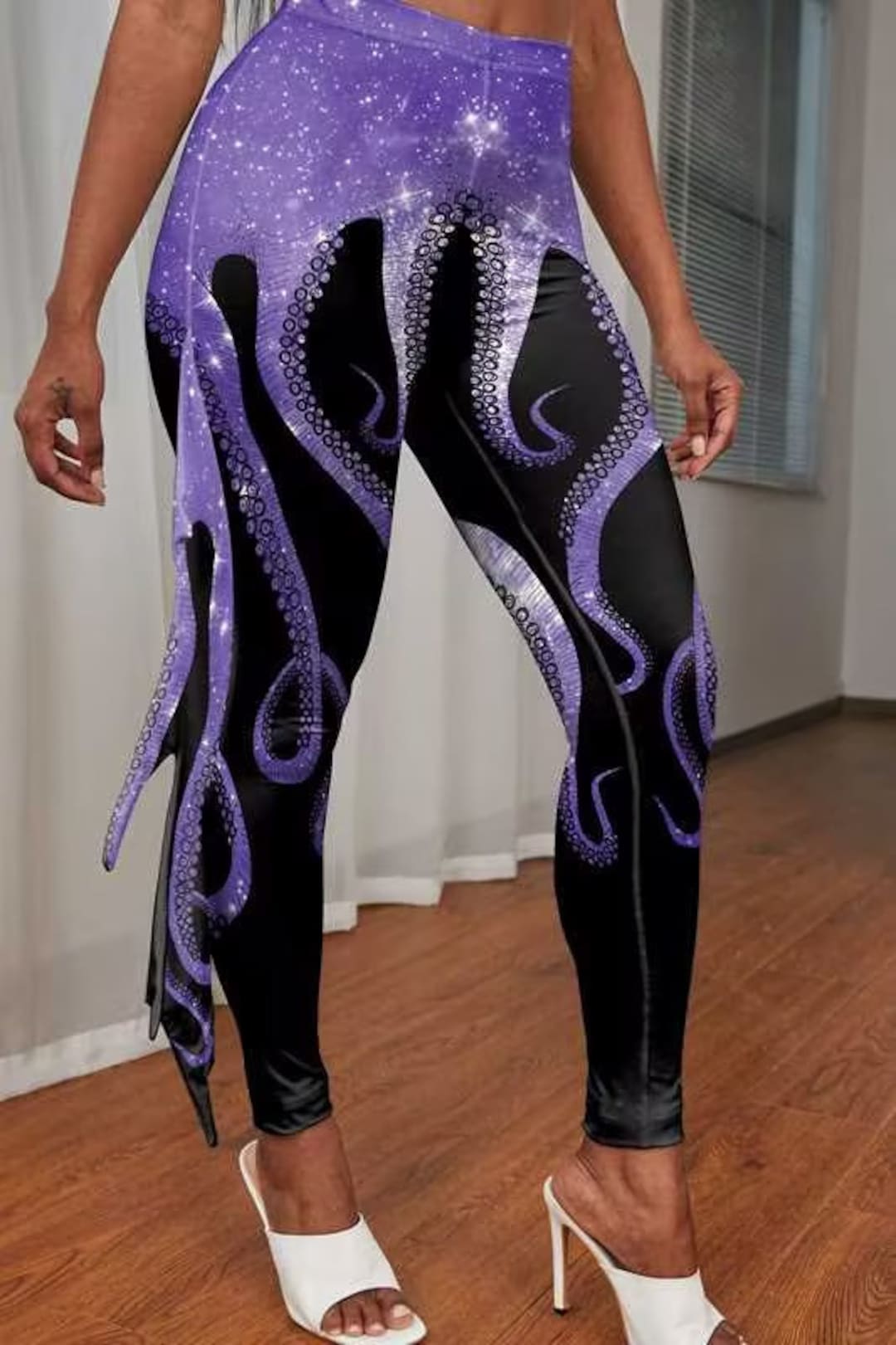 3D Print Adult High Waisted Ocean Themed Octopus Leggings - Etsy