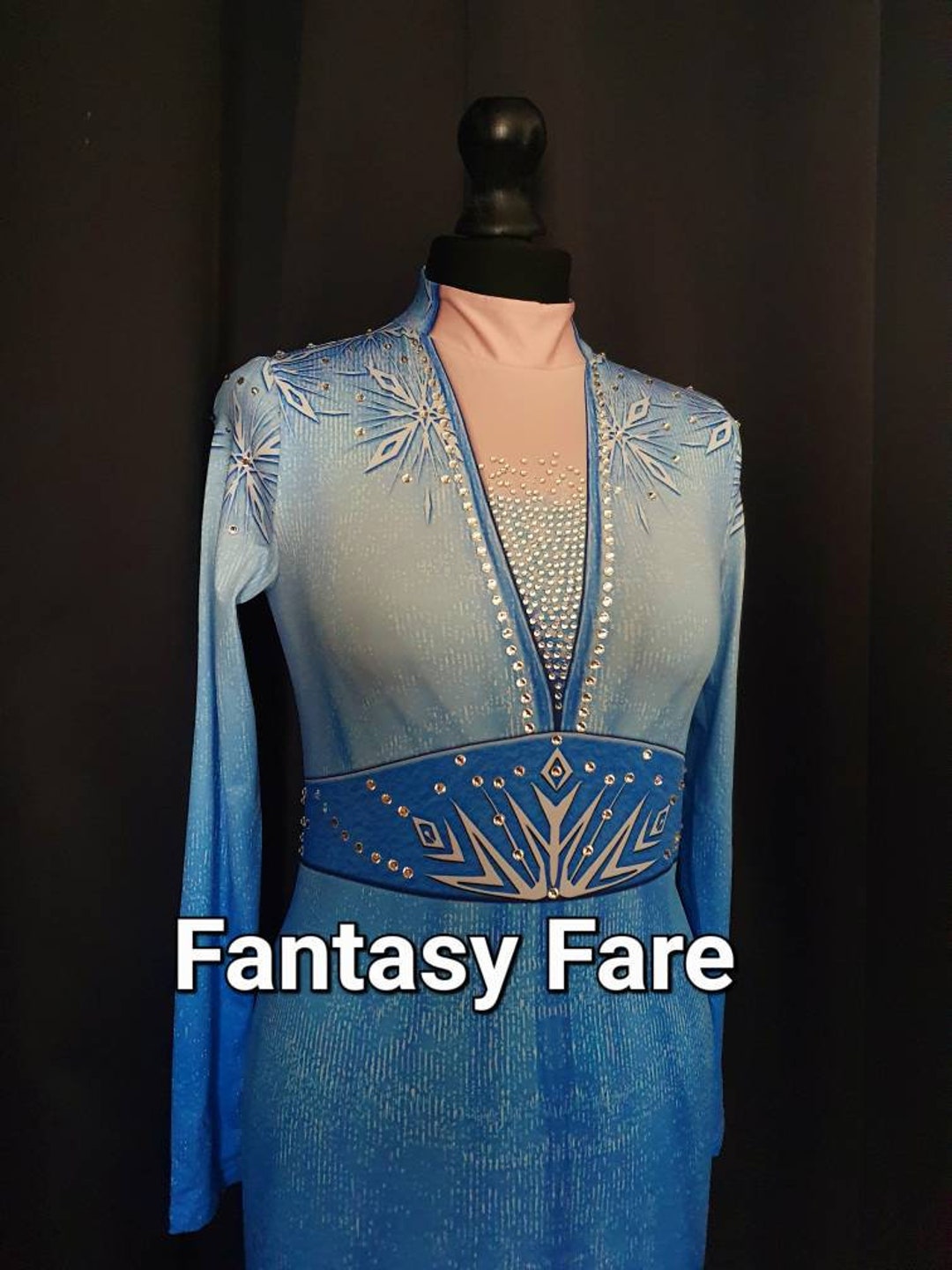 Disney Elsa Frozen Rhinestone Festival / Stage Wear / DJ / Rave ...
