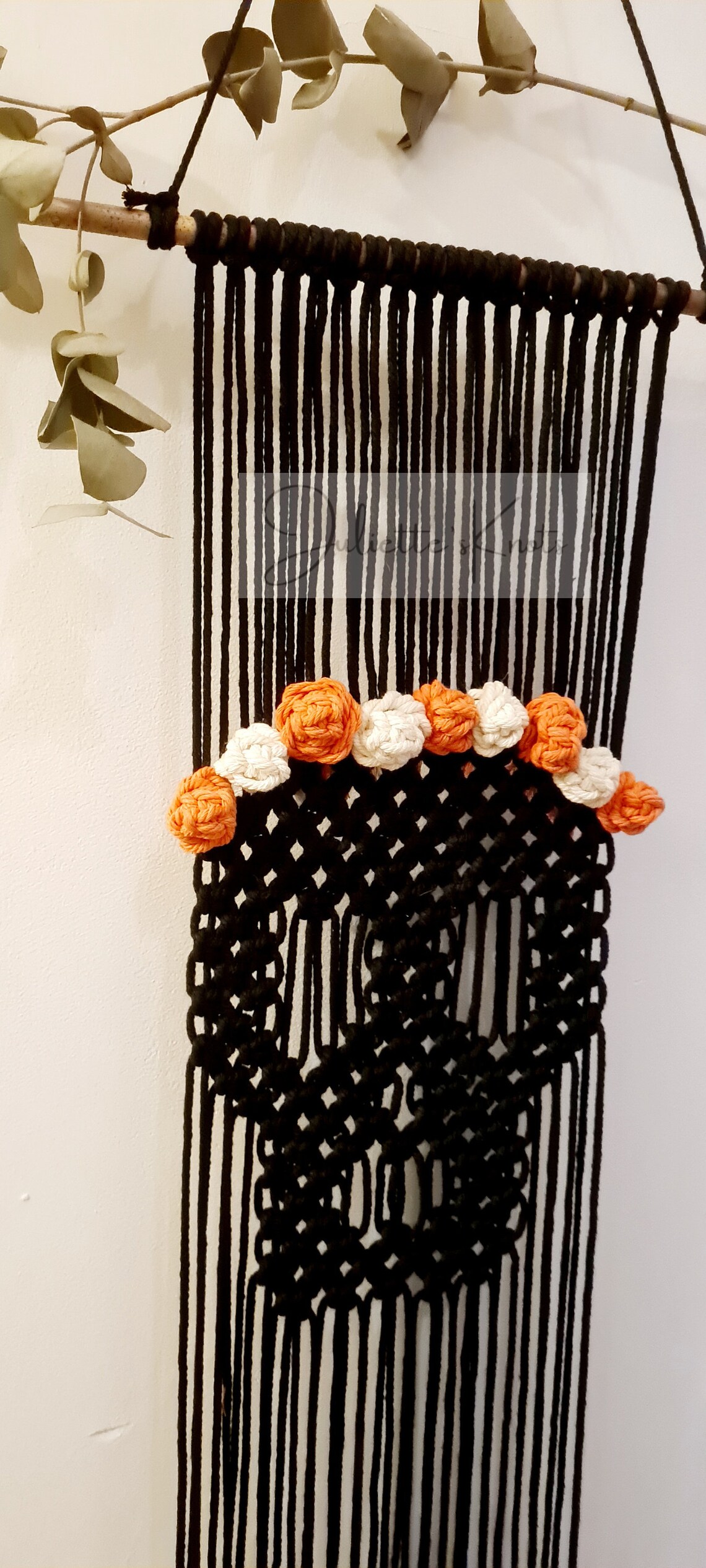 Macramé sugar Skull Halloween Wall Hanging - Etsy