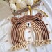 Bear Decor, Bear Macrame Decor, Macrame Rainbow, Safari Nursery Wall ...