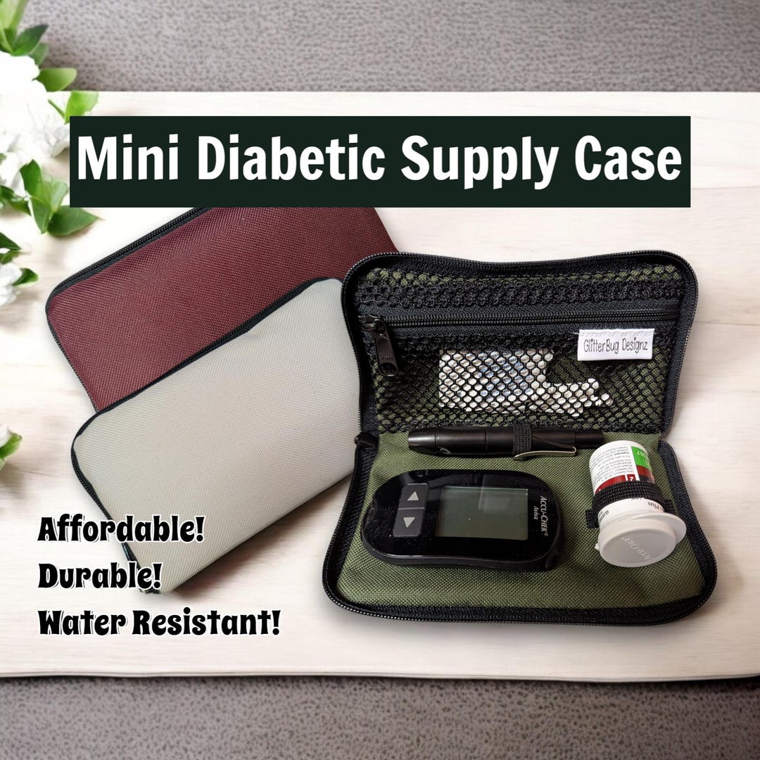 Mini Diabetic Case - Water Resistant Canvas - Etsy