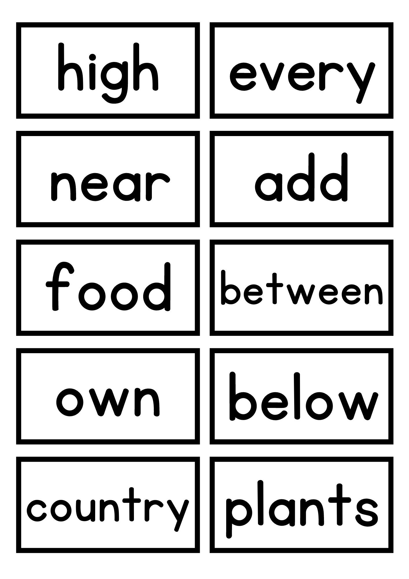 Fry's Third 100 Sight Words. Flashcards. Printable. Second Grade. Third ...