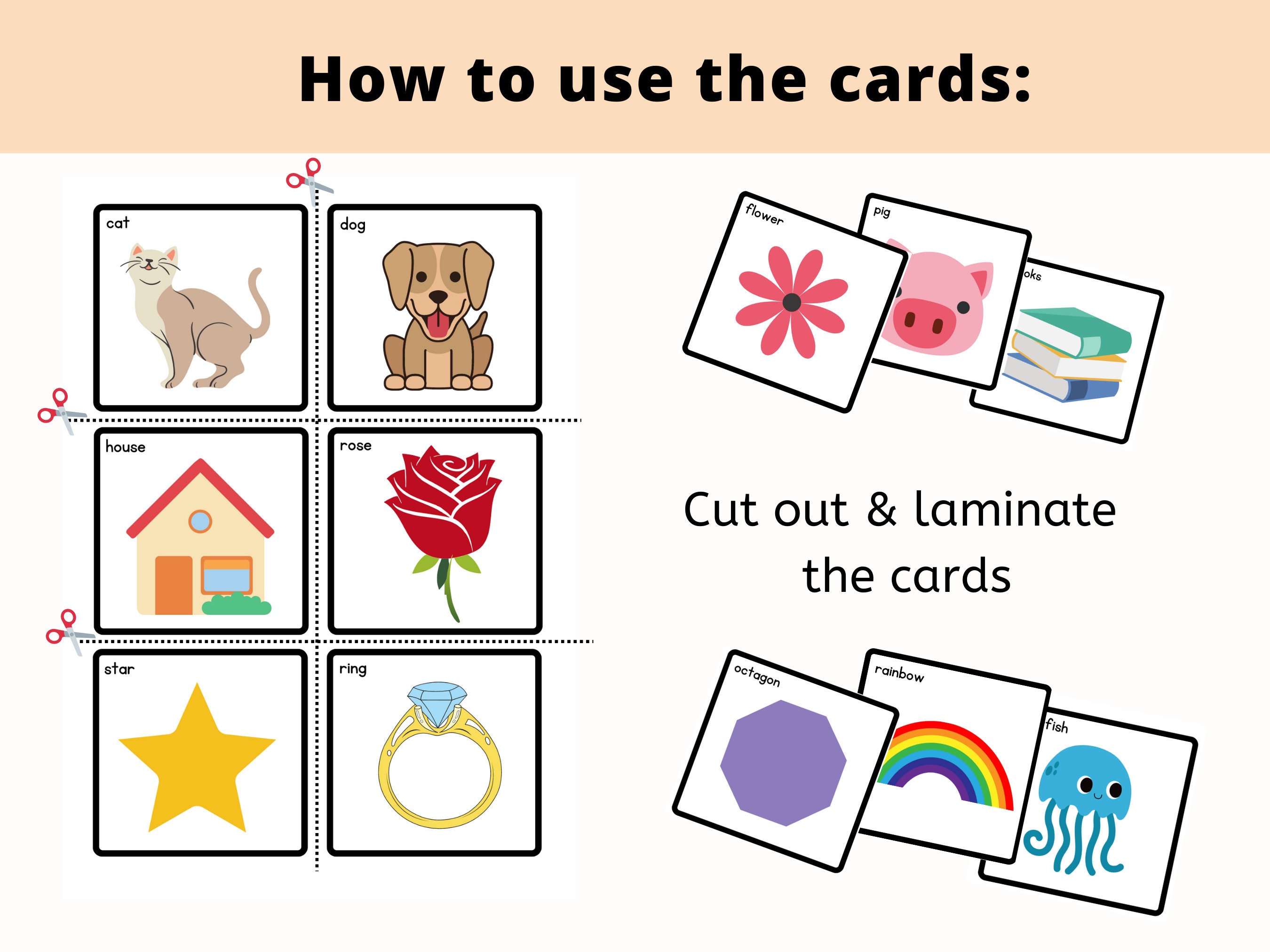 Sílabas. Paquete de sílabas. Tarjetas de clip de sílaba. Clasificación ...