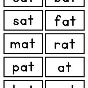 CVC Words Flashcards Consonant Vowel Consonant Reading Blend CVC Words ...