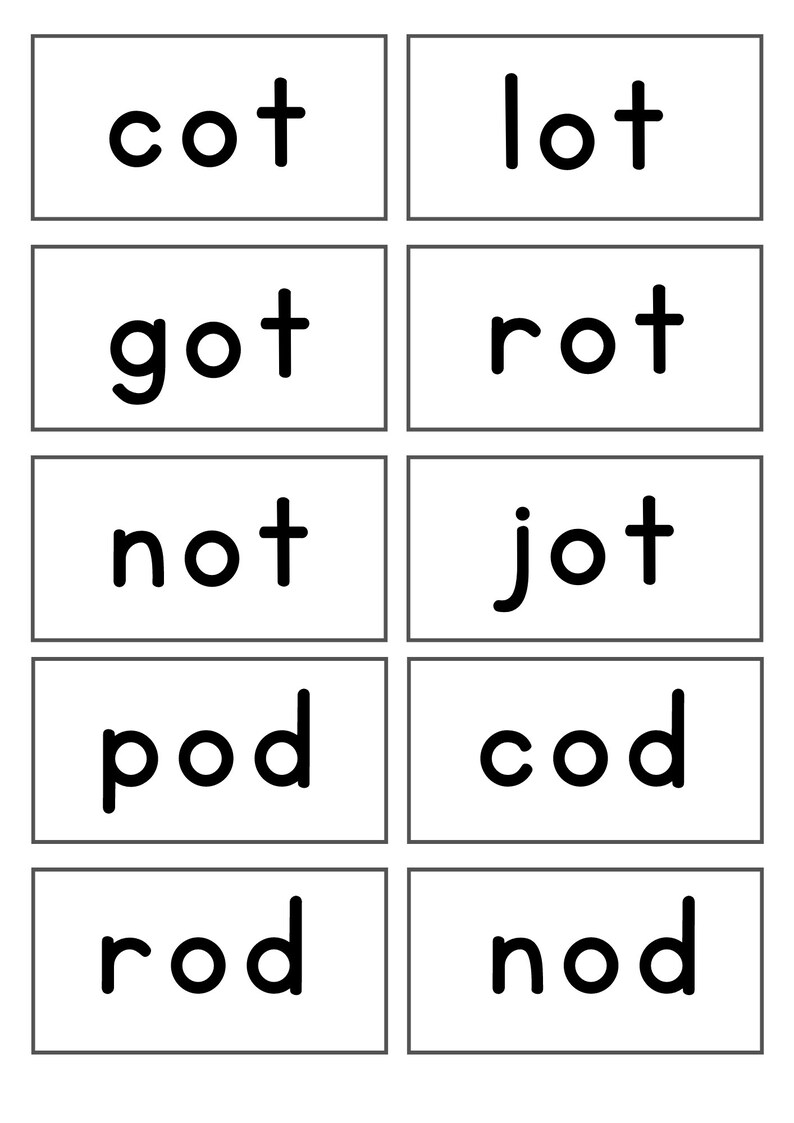 CVC Words. Flashcards. Consonant Vowel Consonant. Reading. - Etsy