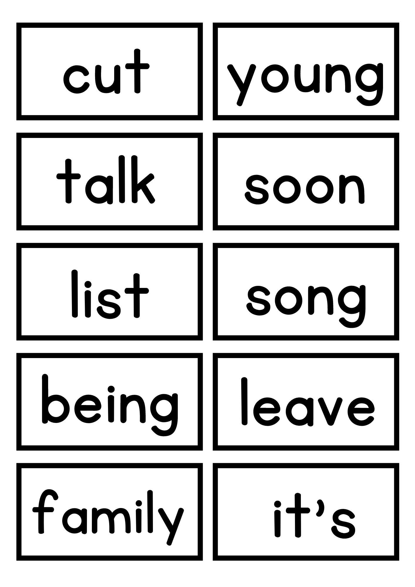 Fry's Third 100 Sight Words Flashcards, 2nd-3rd Grade (printable) - Etsy
