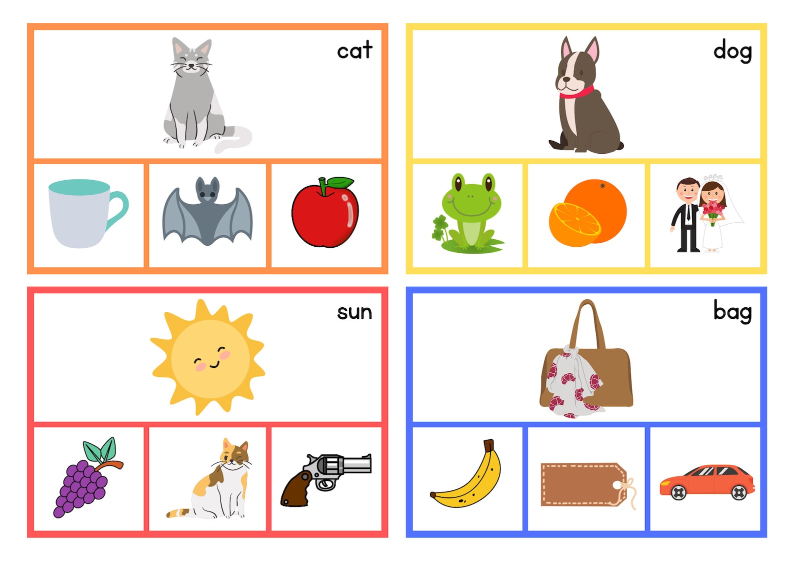 Rhyming Words! Clip Cards! Rhyme! Rhyming Activity! Pre- Kindergarten ...