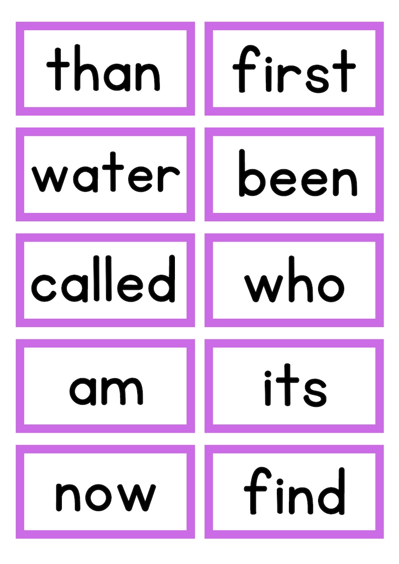 Fry's First Hundred Sight Words! Color Coded Flashcards! Sight Words ...