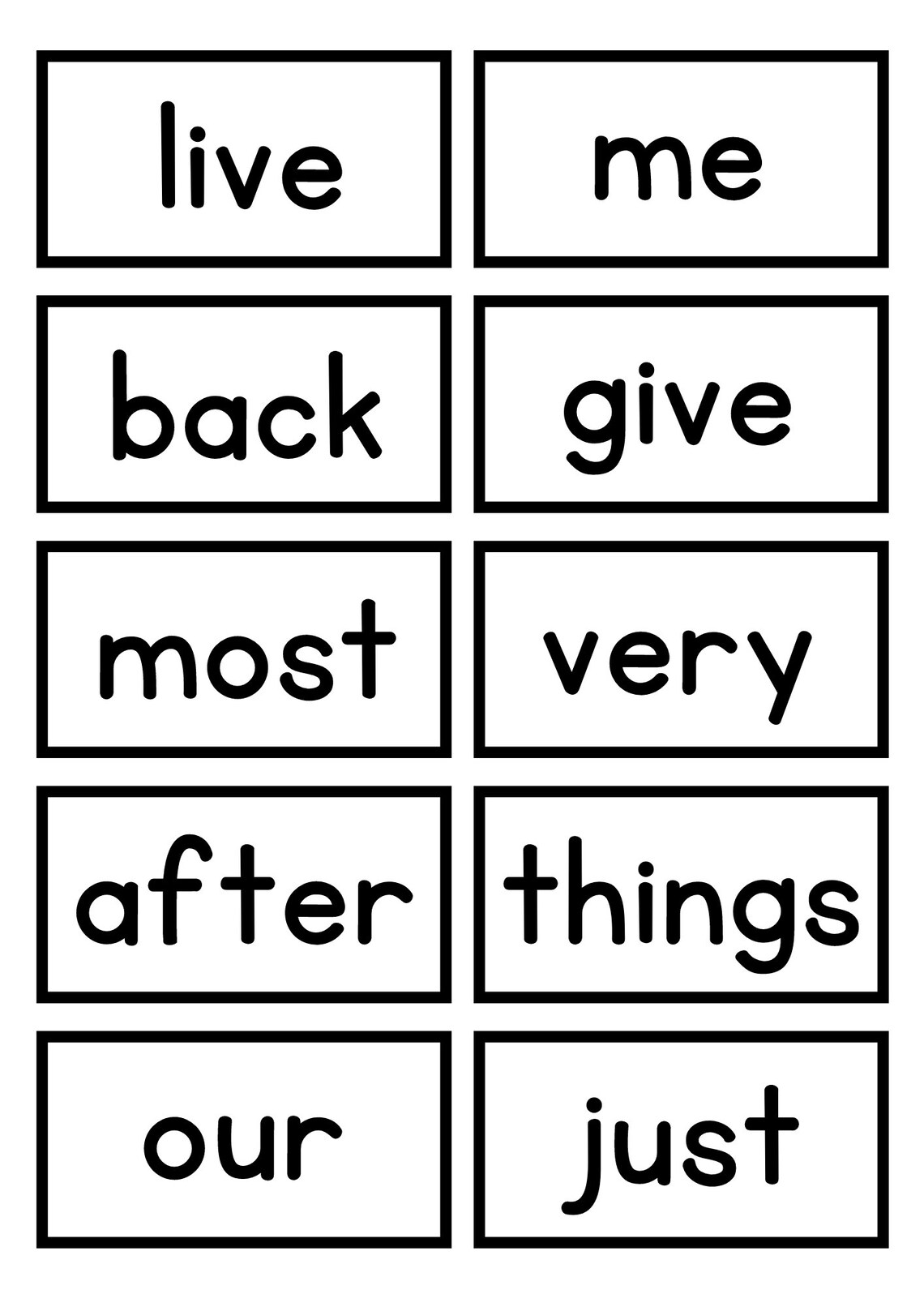 Fry's Second 100 Sight Words Flashcards, Grades 1-2 (printable) - Etsy