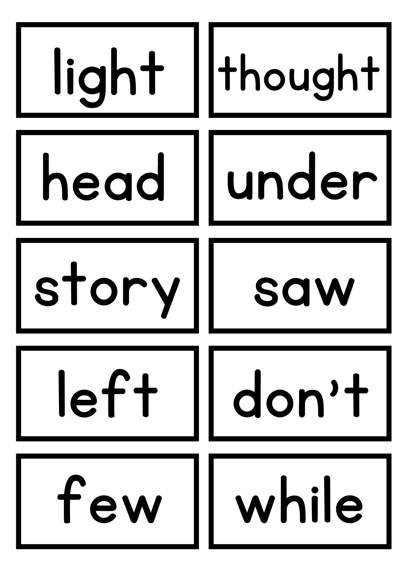 Fry's Third 100 Sight Words Flashcards, 2nd-3rd Grade (printable) - Etsy